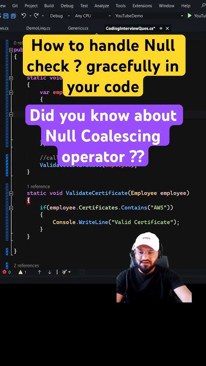 Null Coalescing Operator Best Way To Handle Null Reference
