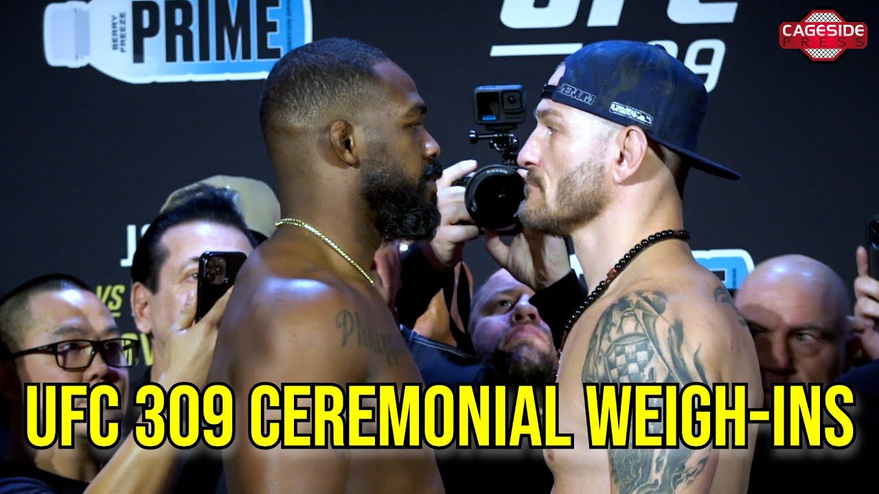 Ceremonial Weigh-Ins | UFC 309 - YouTube
