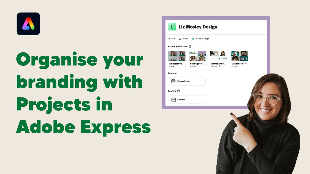 Organise your branding with Projects in Adobe Express - YouTube
