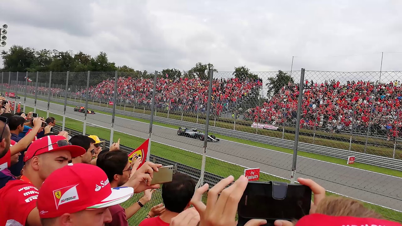 F1 Monza 2018 Grandstand view - YouTube