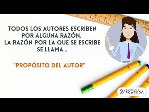 Identificar el propósito del autor - YouTube