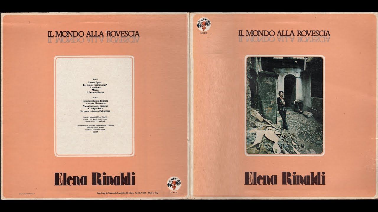 - ELENA RINALDI - IL MONDO ALLA ROVESCIA – ( - 1977 - BABY RECORDS LPX ...