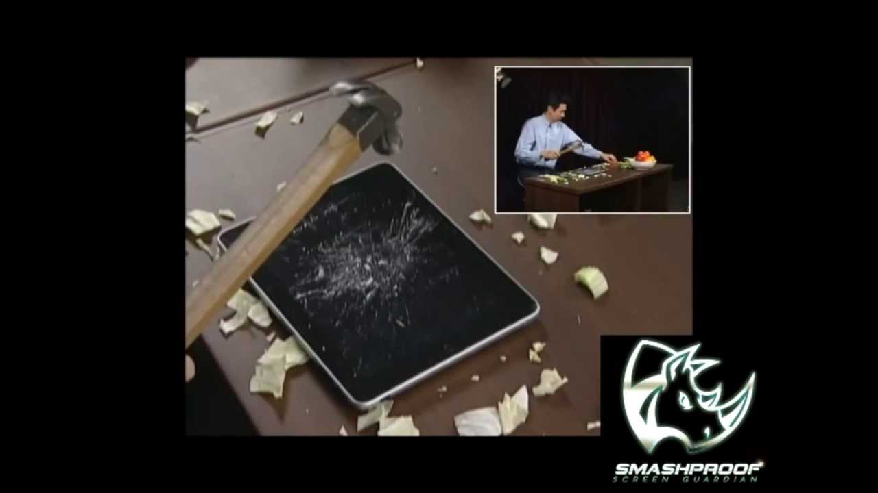 Using your iPad with SmashProof Screen Guardian, time to chop slice ...