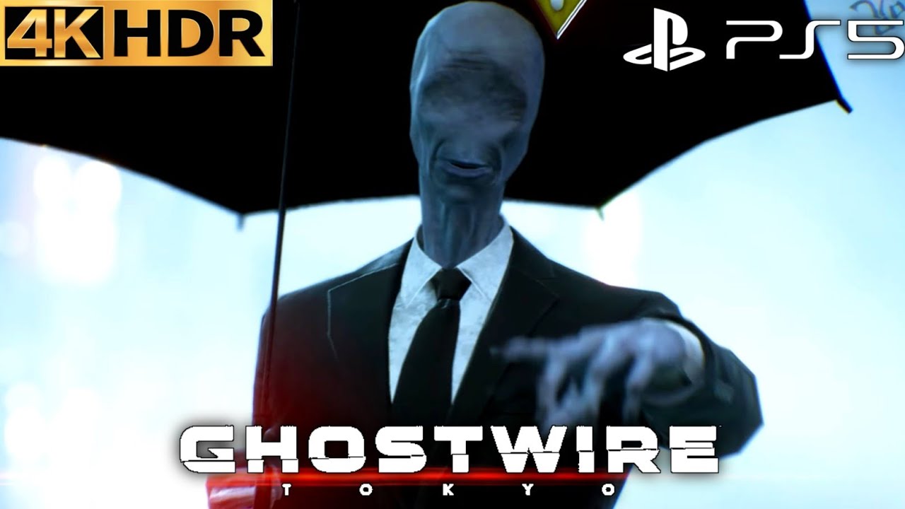 Ghostwire Tokyo Slender Man Ghosts Arrive In Japan Scene 4K ULTRA HDR ...