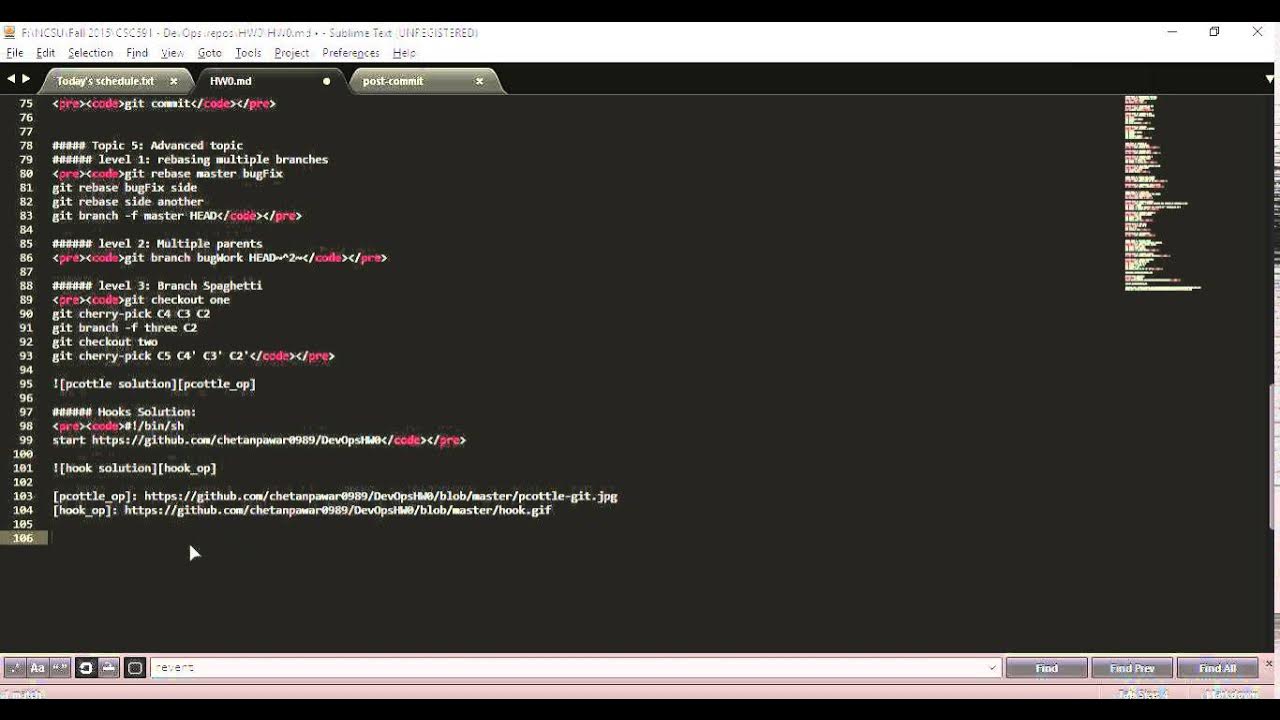 git-hooks post-commit script demo - YouTube