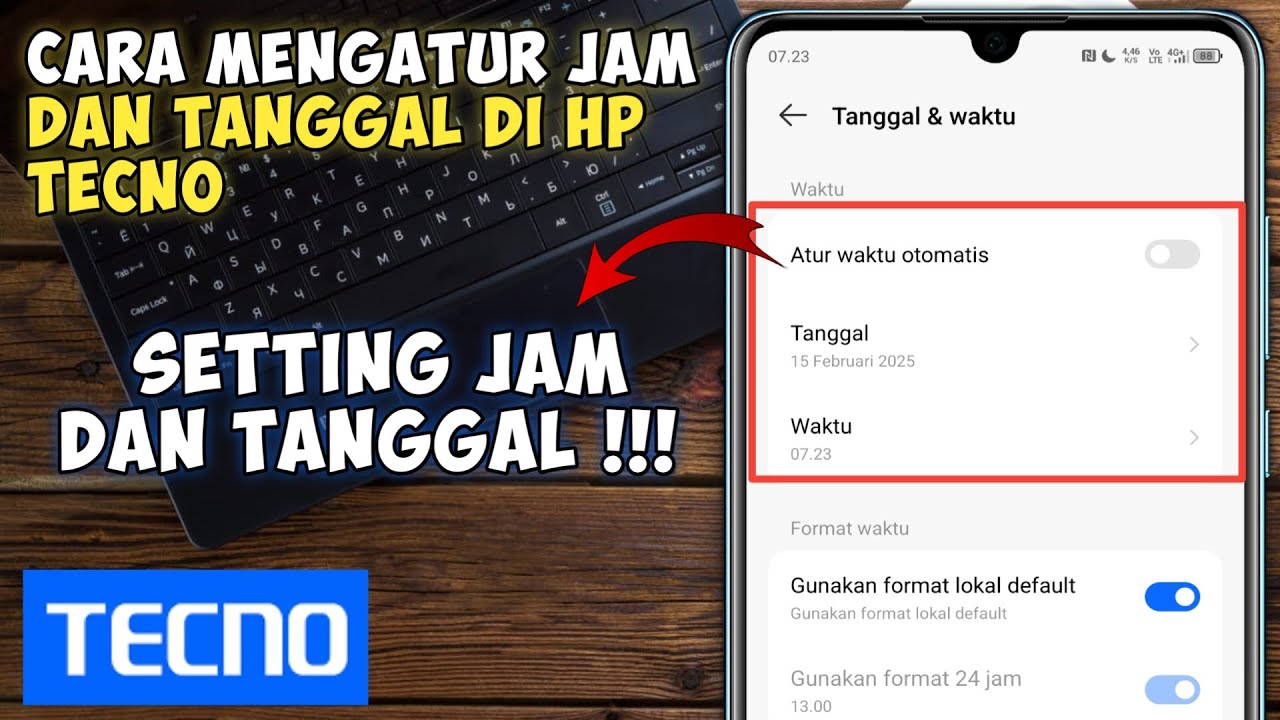 Cara Mengatur Jam dan Tanggal Di Hp Tecno || Setting Jam dan Tanggal ...