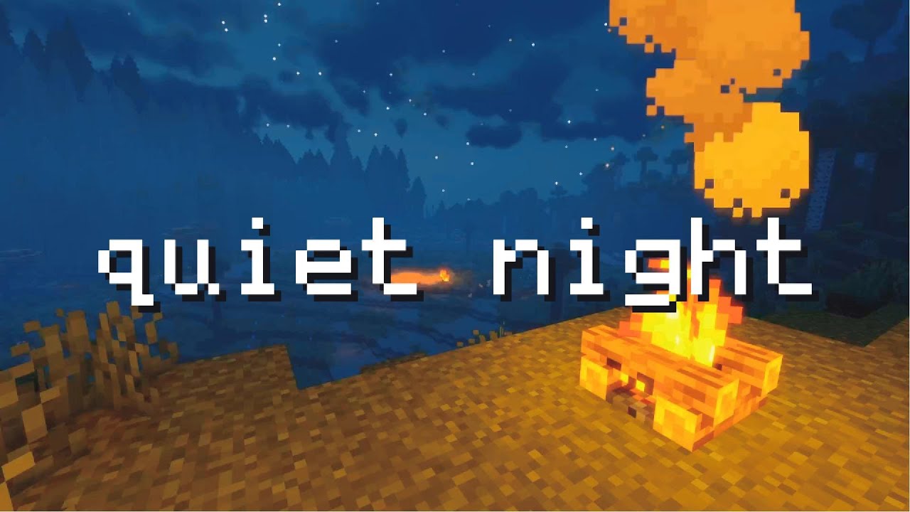 Quiet Night in the Woods – Cozy Campfire & Soothing Minecraft Ambience ...