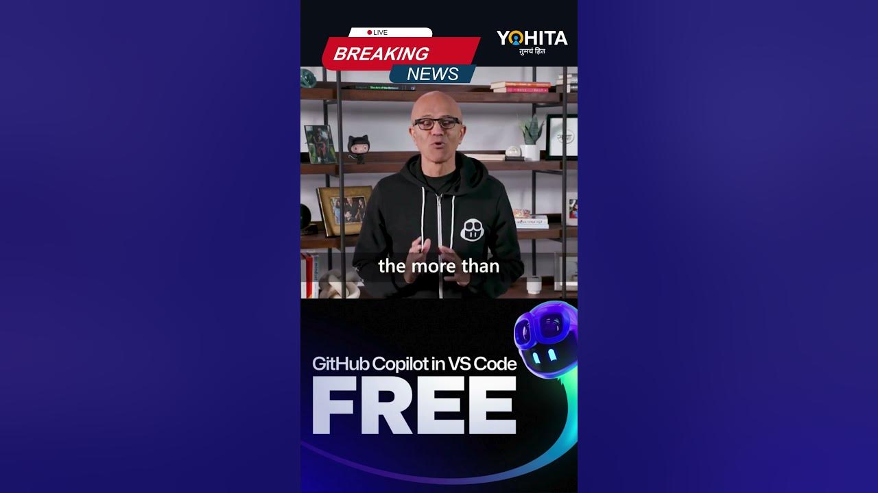 Breaking news : GitHub copilot is free forever for vs code now. - YouTube