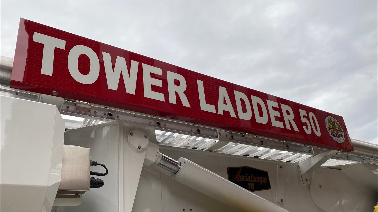 **WALK AROUND VIDEO OF BRAND NEW FDNY TOWER LADDER 50** OUTSIDE ...