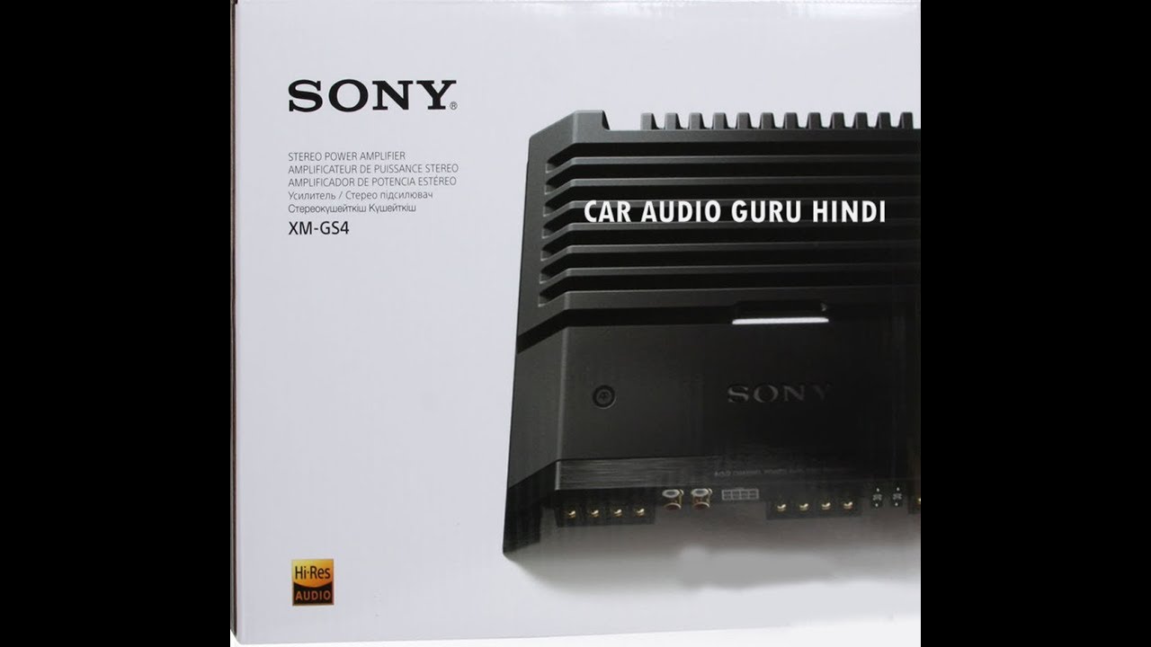 Sony XM-GS4 GS Series 4/3/2 Channel Hi-Res Premium Stereo Amplifier ...