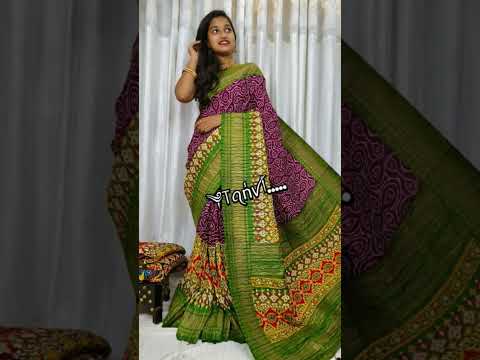 New arrival khazuri crushed saree#sau#soft Dolan silk#7mtrs saree#foil zari blouse#