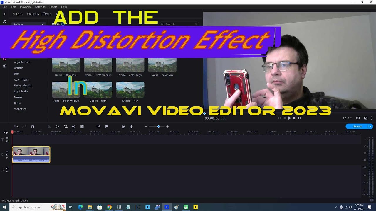 Add The High Distortion Effect In Movavi Video Editor 2023 - YouTube
