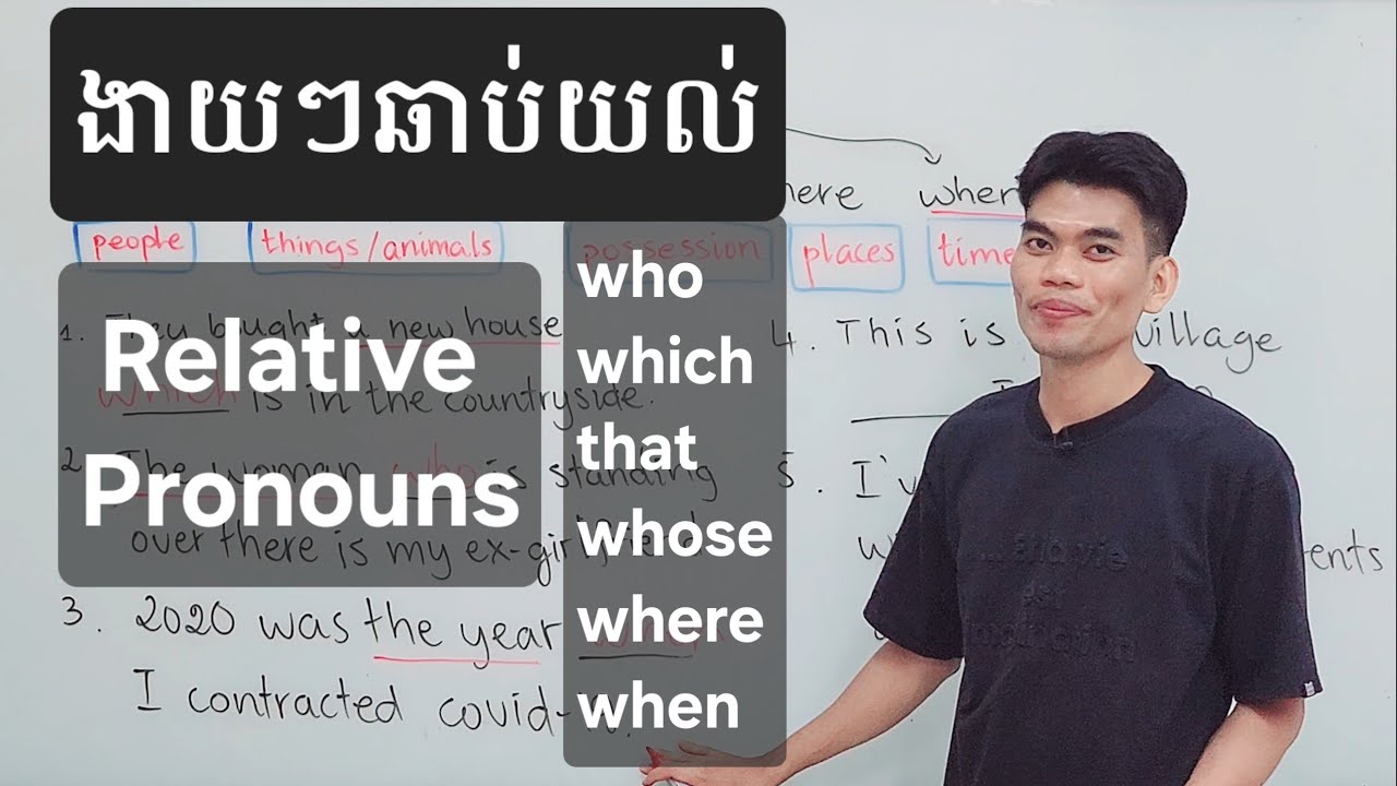 Learn English Grammar: Relative Pronouns - WHO WHICH THAT WHOSE WHERE ...
