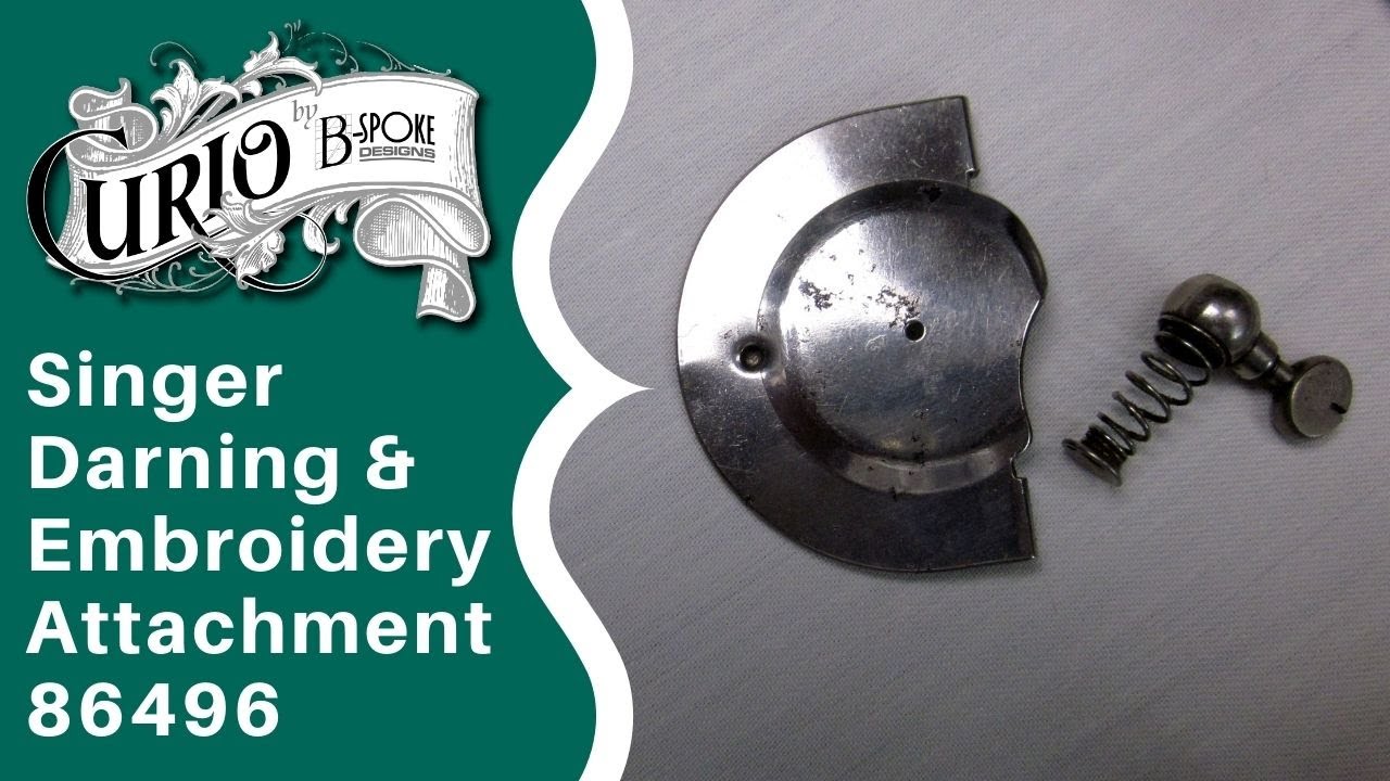 Singer Darning and Embroidery Attachment - SIMANCO 86496 - YouTube