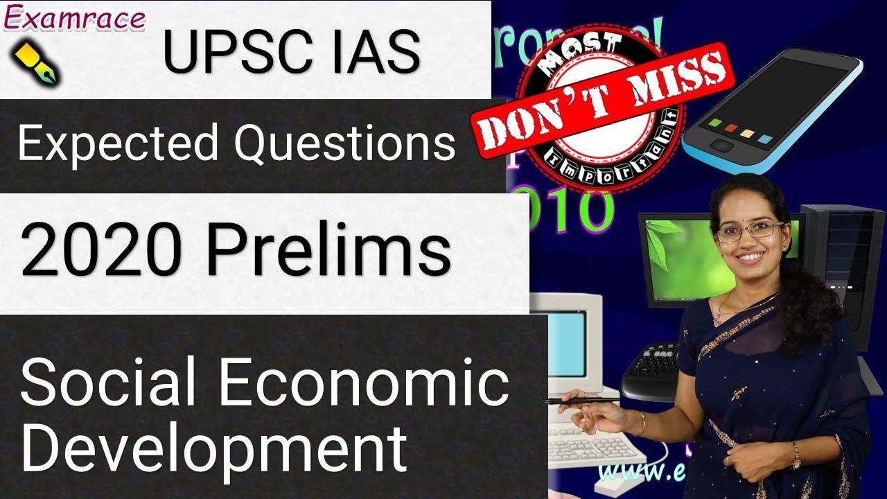 Most Expected 15 MCQs - Social and Economic Development | UPSC IAS ...
