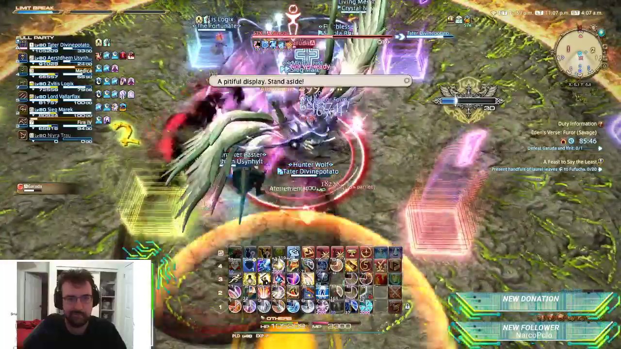 FF14 5.2 Eden Savage Enrage and Clear Garuda/Ifrit - YouTube