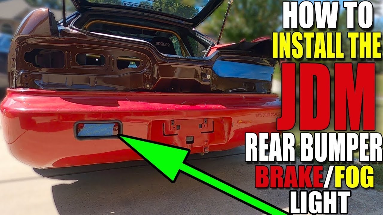 JDM REAR BUMPER LIGHT | FOG LIGHT | BRAKE LIGHT - YouTube