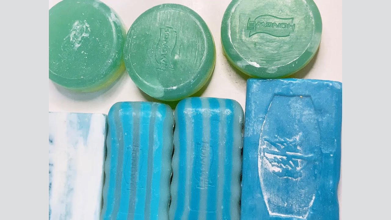 ASMR cutting dry soap/oddly carving soap/satisfying relaxing crunchy ...