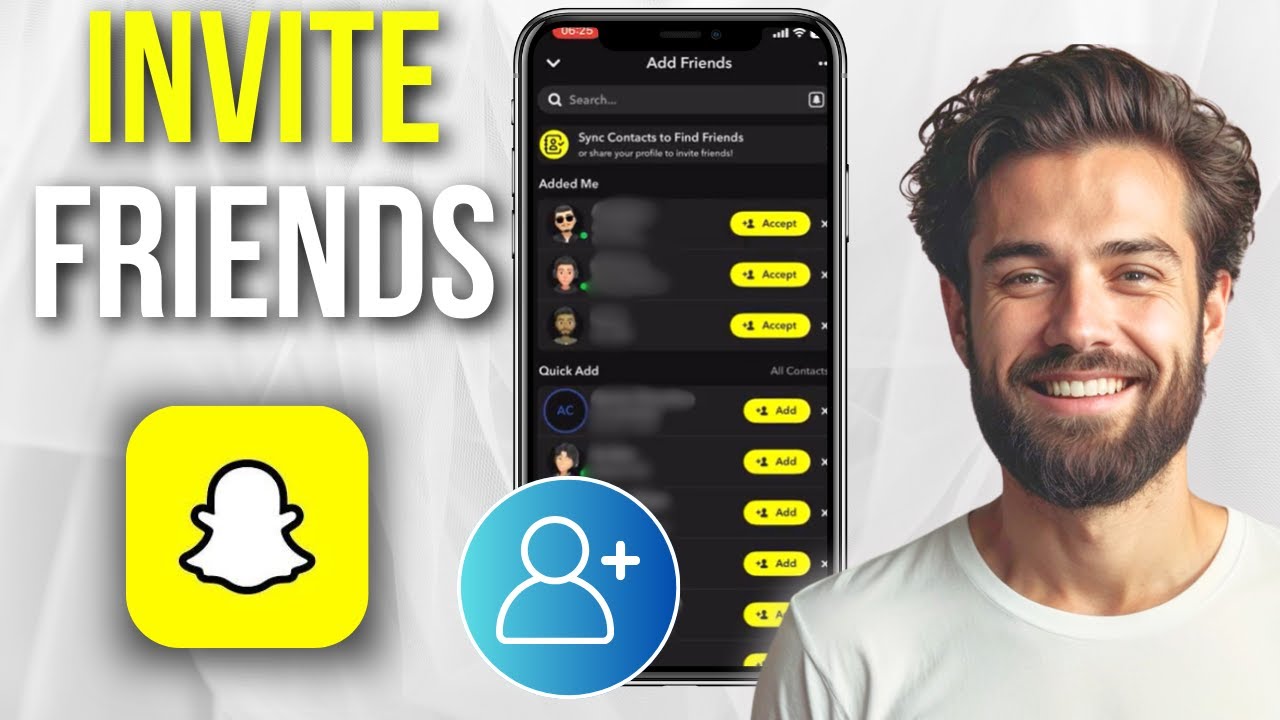 How To Invite Friends In Snapchat (Easy) - YouTube