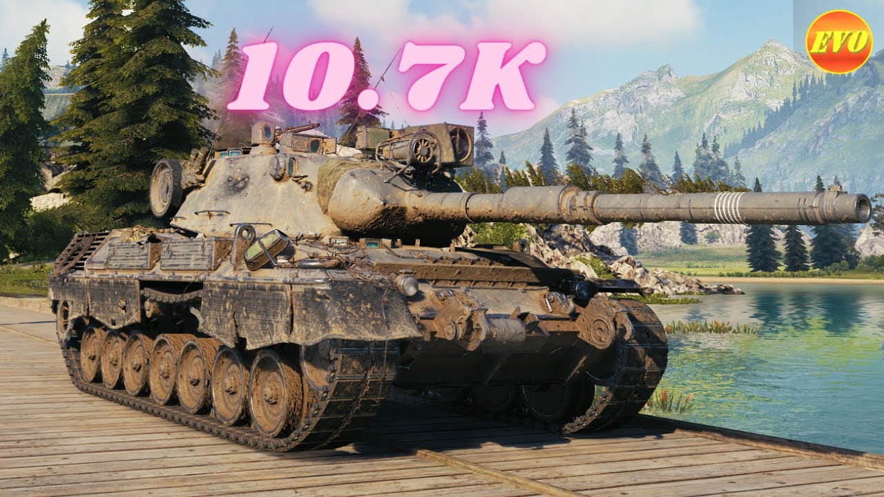 Leopard 1 - 10 Kills 10.7K Damage World of Tanks #WOT Tank Game - YouTube