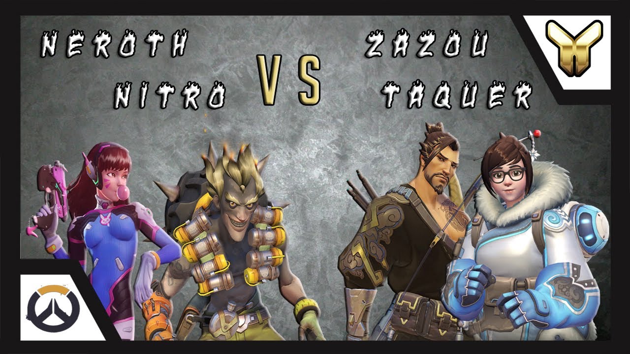 Neroth & Nitro VS Zazou & Taquer | Game Random #2 | Overwatch (FR ...