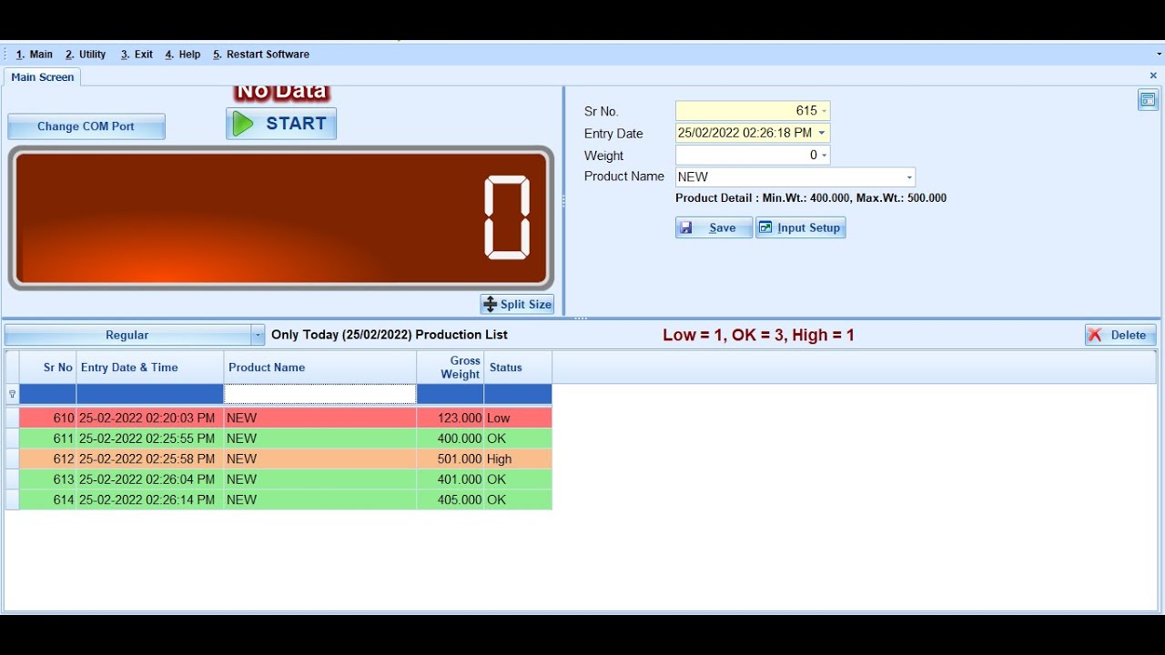 Easy Weight Scanner Software.This software auto capture weight(on ...