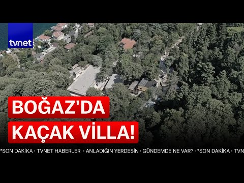 Vaniköy'de ormanlık alan içinde boğaz manzaralı kaçak villa!