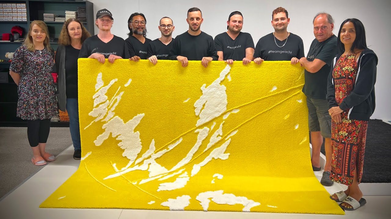 Tufting A Rug For A German Artist | KRAMIS x WohnDich - YouTube