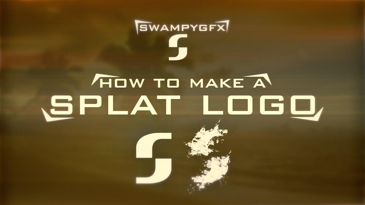 How to make a Splat Style Banner - 1/2 - Logo Splatter - YouTube