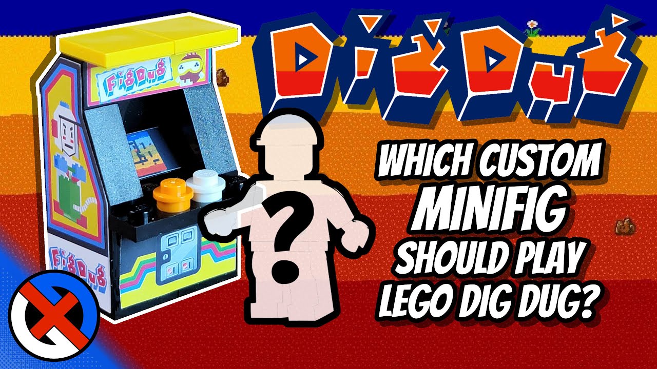 Build Your Own LEGO Dig Dug Arcade Machine with B3's Fig Dug Set! - YouTube