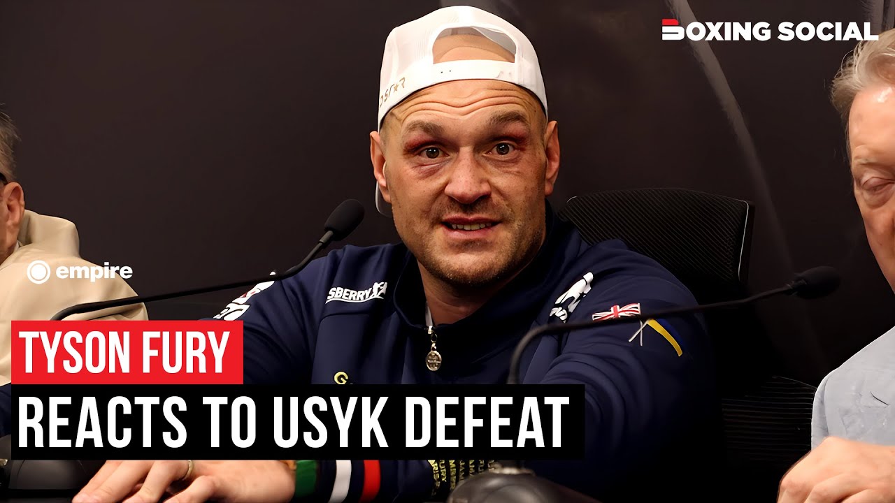 Tyson Fury Post Fight Press Conference | REACTS To Defeat To Oleksandr ...