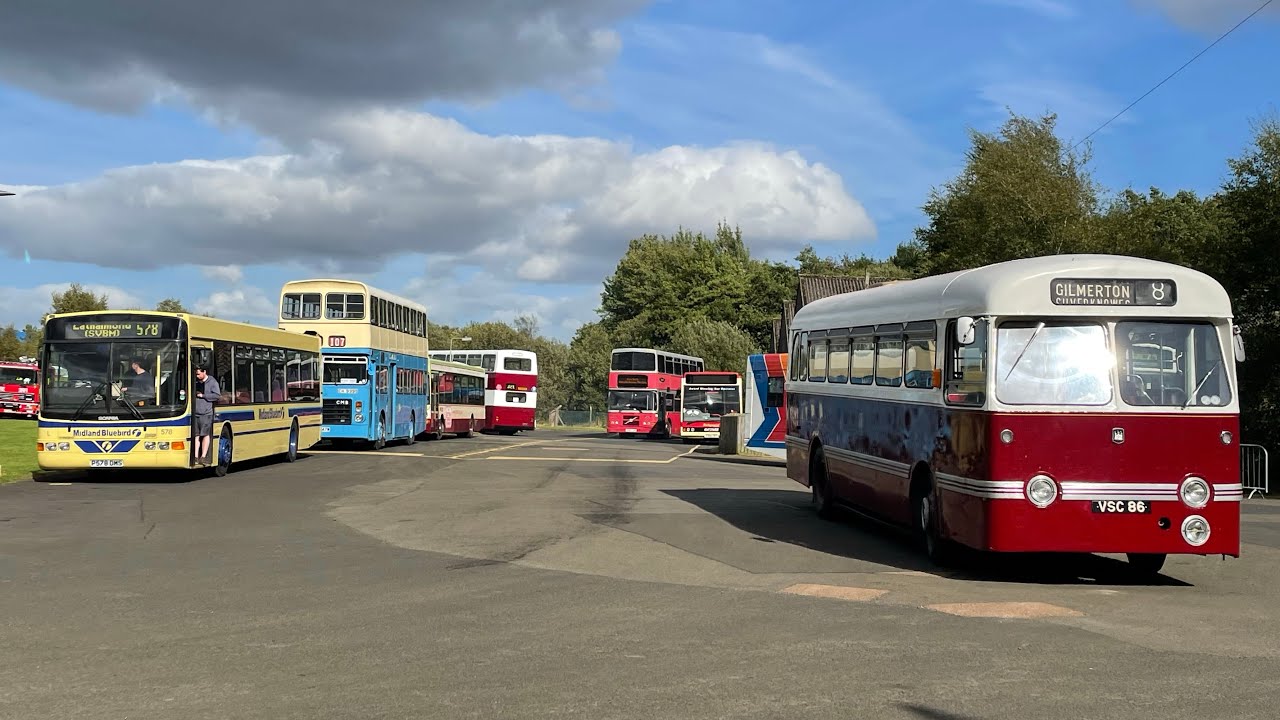 Buses at the Scottish vintage bus museum 2024 - YouTube