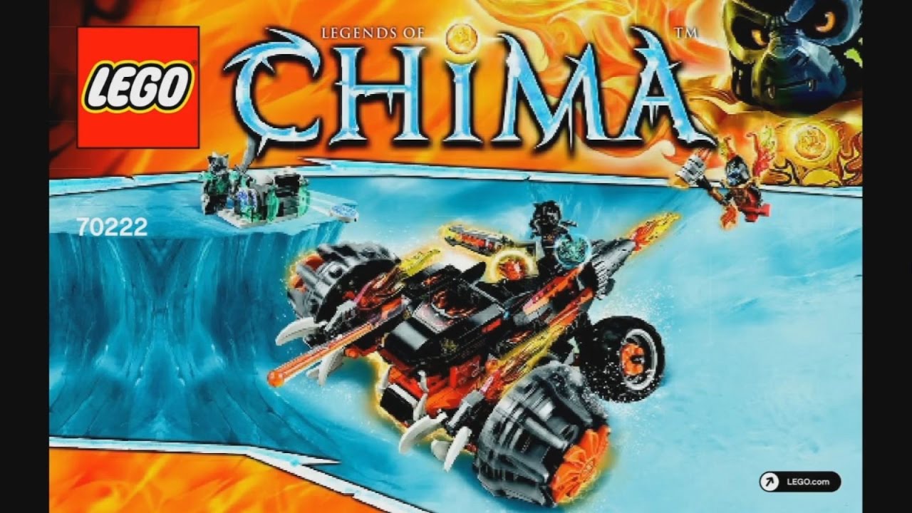 LEGO Chima 70222 Tormak's Shadow Blazer - instruction timelapse - YouTube