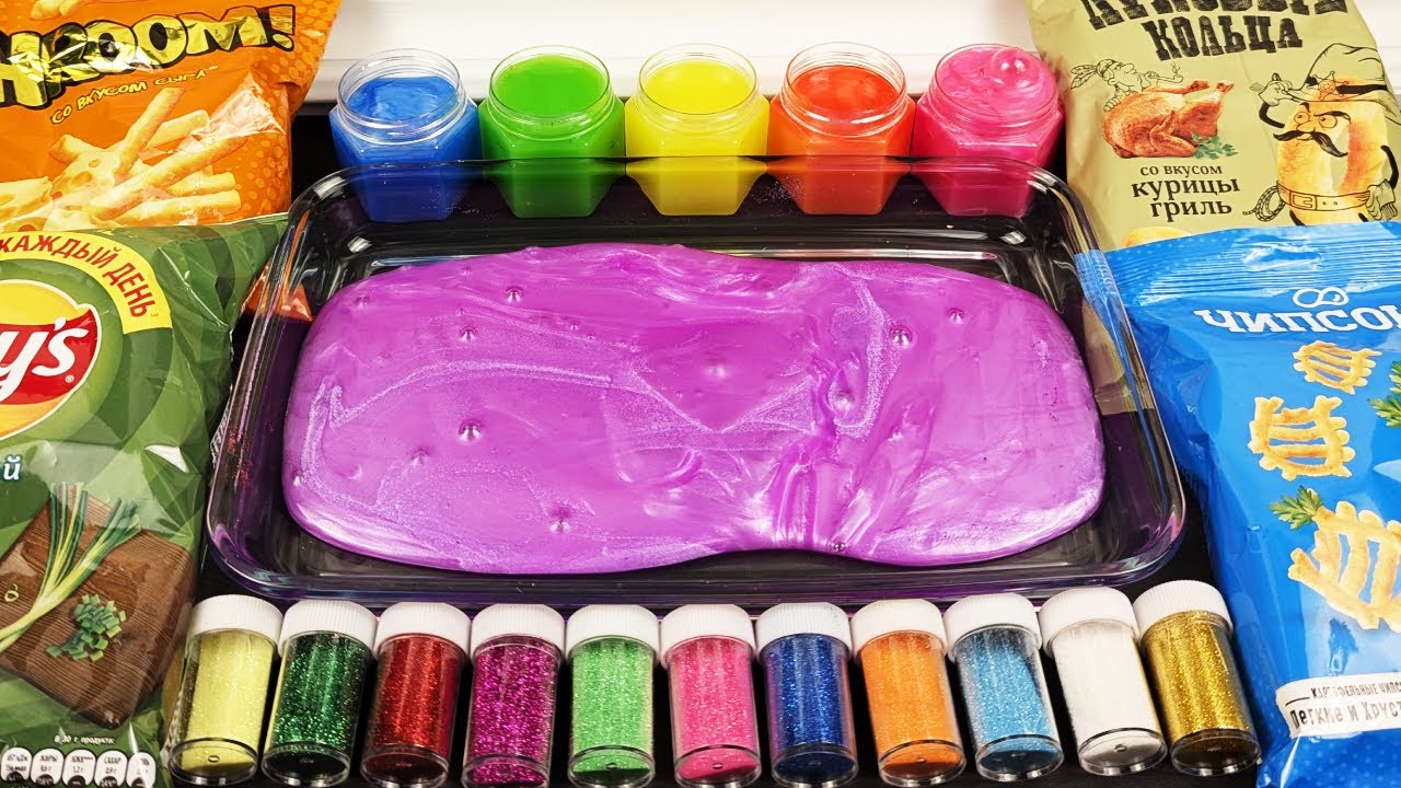 Slime Mixing Random ASMR 🧸 air plasticine vs glitter Slime raindow 🌈 ...