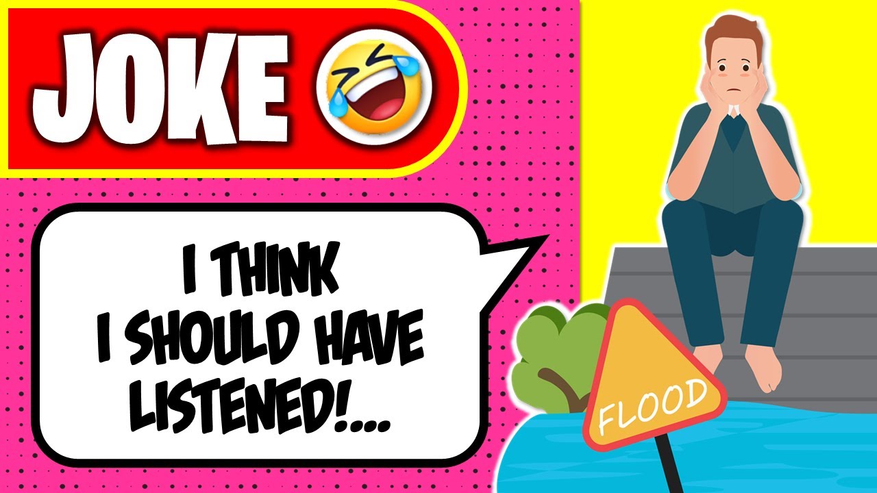 🤣 BEST JOKE OF THE DAY! - A flash flood swept over an area, stranding a ...