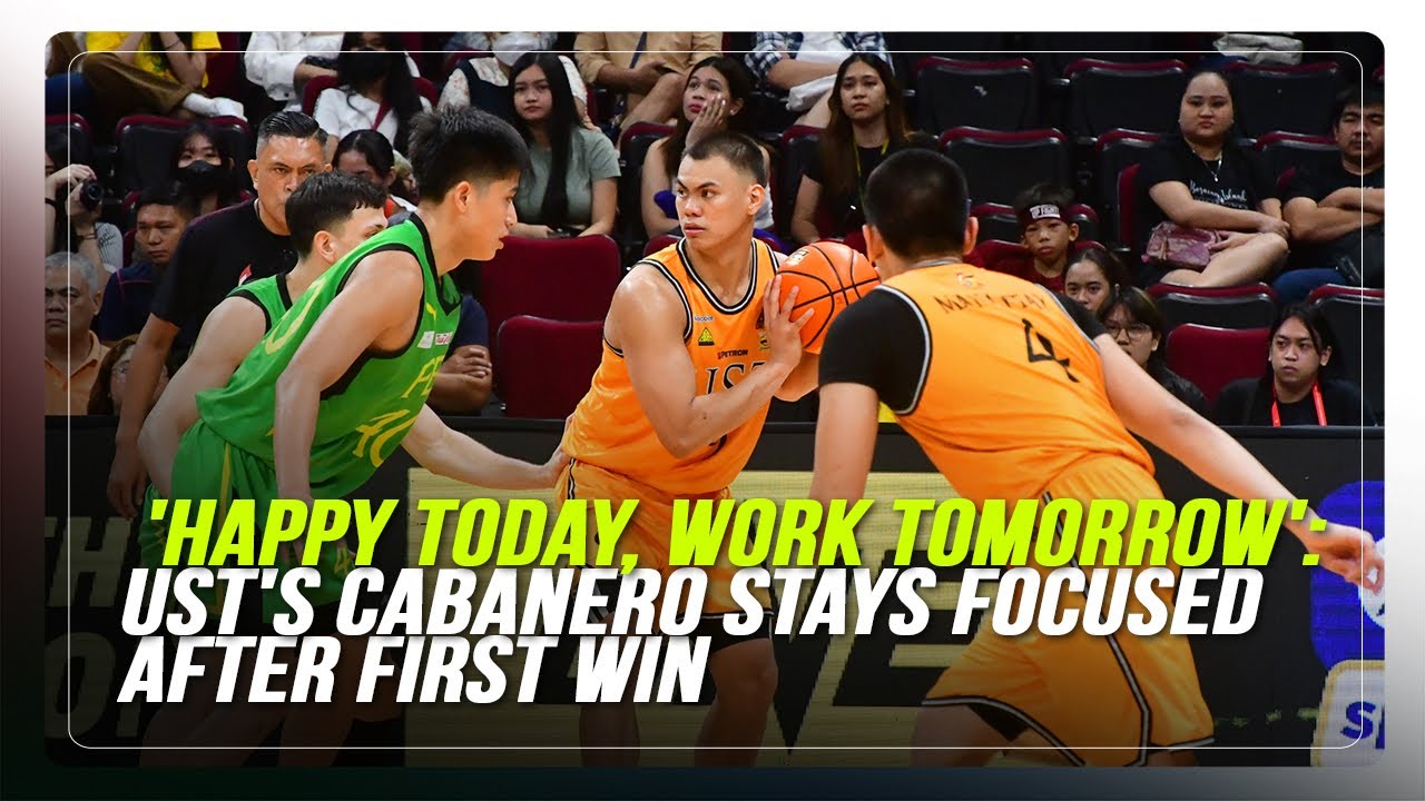 Nic Cabanero hopes UST can build on breakthrough win in UAAP Season 86 ...