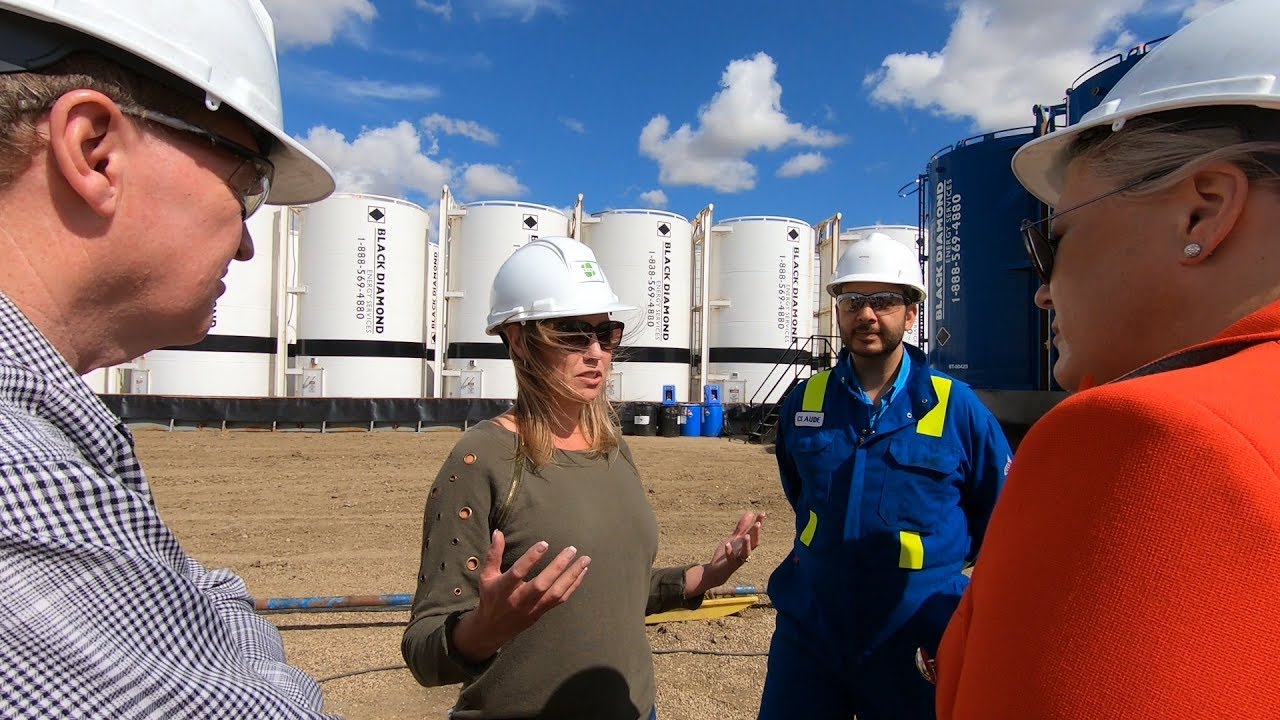 Deep Earth Energy Production Well 1 Minister tour - YouTube