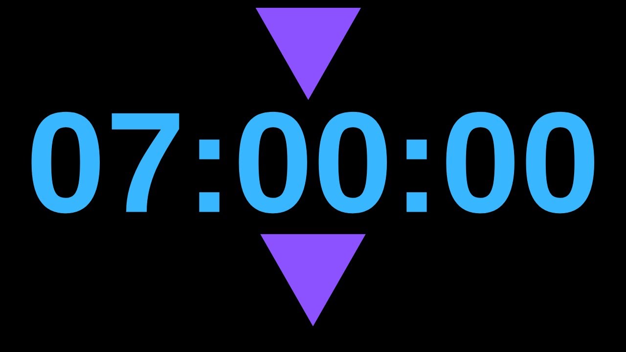 7 Hour Countdown Timer | 420 Minute Countdown for Study, Work, Focus ...