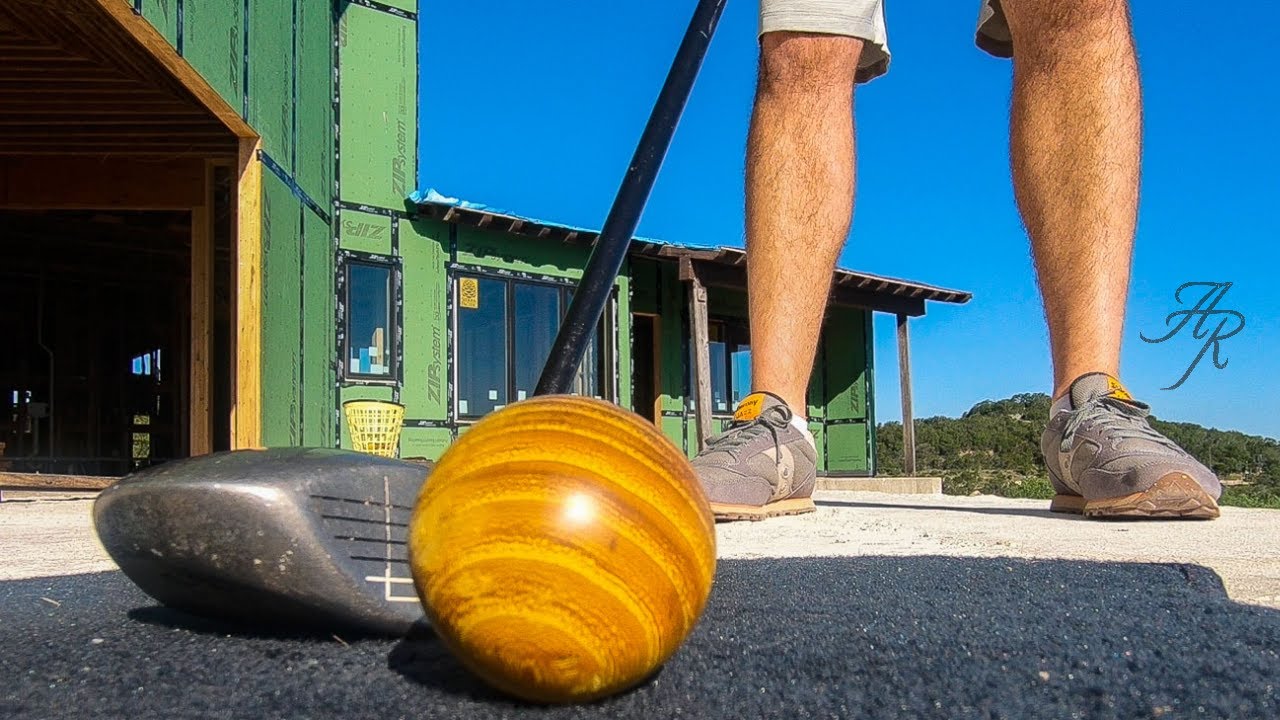 Making And Testing Wooden Golf Balls!! - YouTube