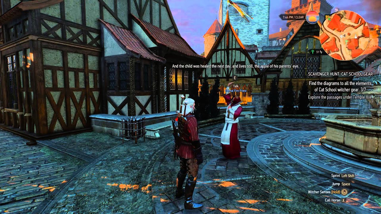 The Witcher 3 eternal fire herbalist novigrad - YouTube