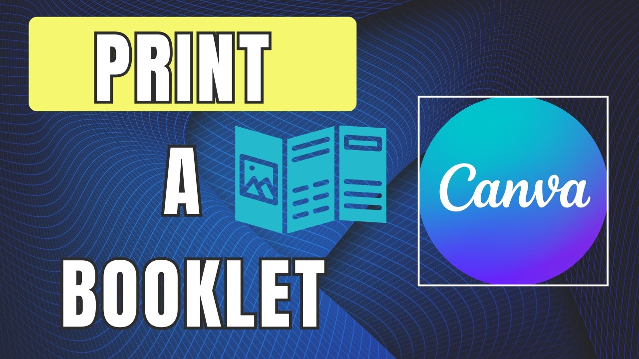 How to Print a Booklet from Canva | Canva Tutorial - YouTube