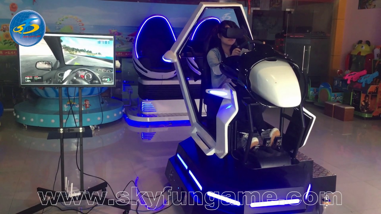 Exciting 9D VR racing game machine! - YouTube