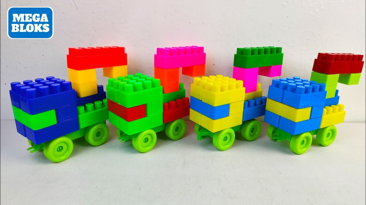 TUTORIAL How to make a cute Truck from Mega Lego Blocks ASMR SATISFYING ...