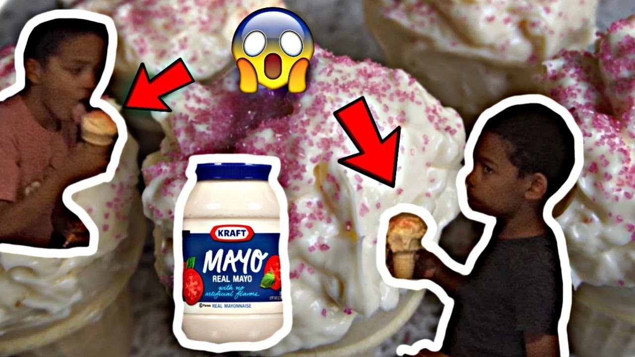 MAYONNAISE ICE CREAM PRANK!!! - YouTube