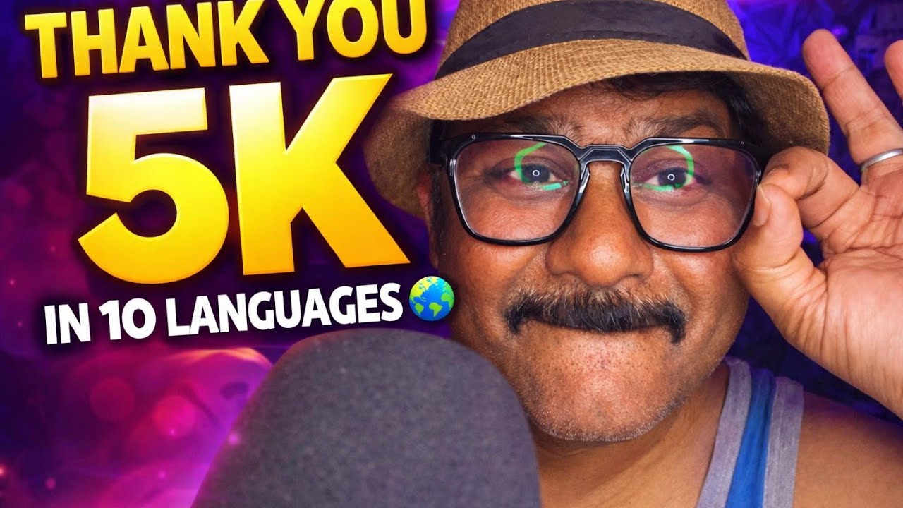 Thank You 5,000 Subscribers 🌍 | Saying Thanks in 10 Languages | ASMR ...