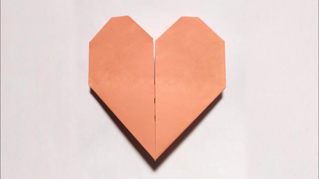 Heart pop-up card | How to make heart with message | Origami paper ...