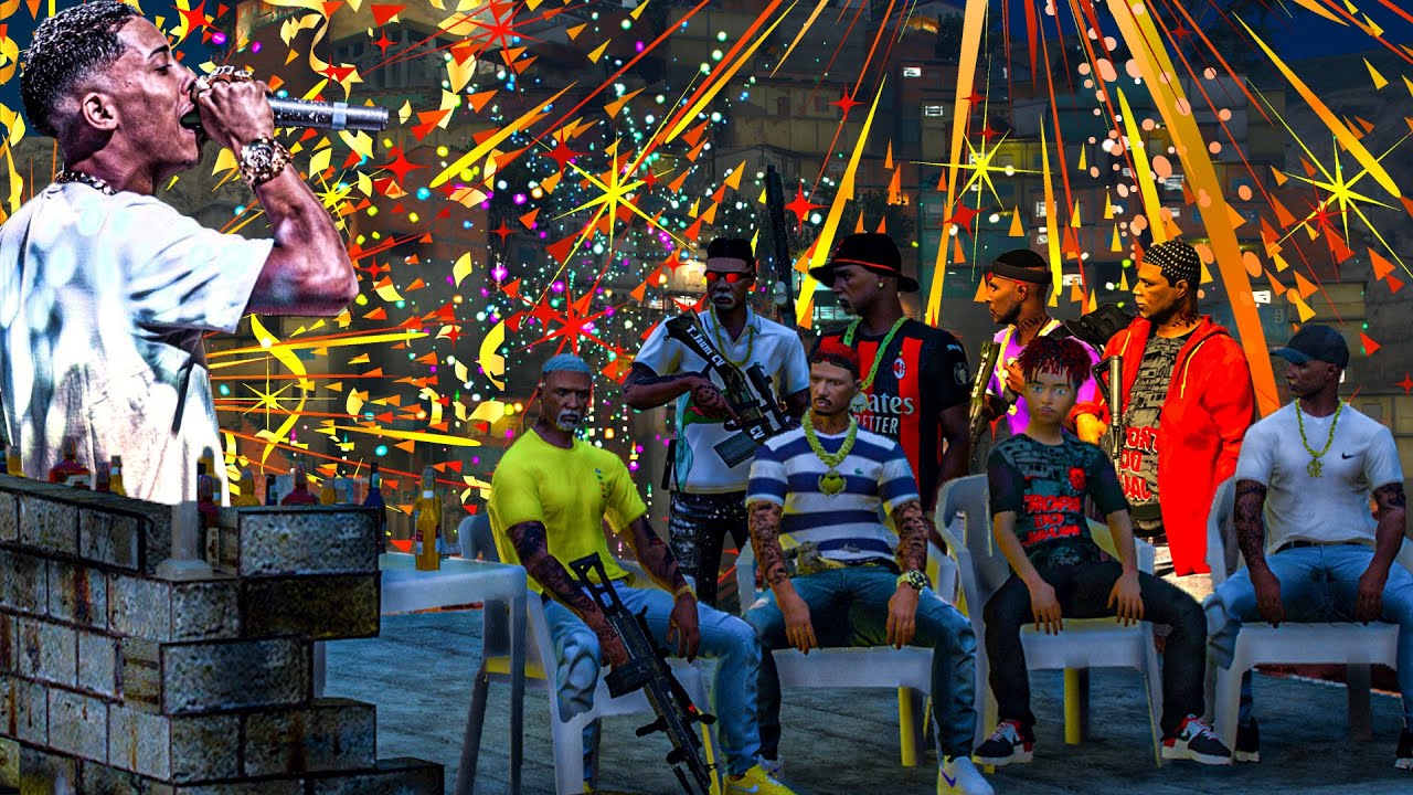 GTA V: VIDA DO CRIME | ANIVERSARIO DO CHEFE DO CV TROPA DO 157 ️🚩 BAILE ...