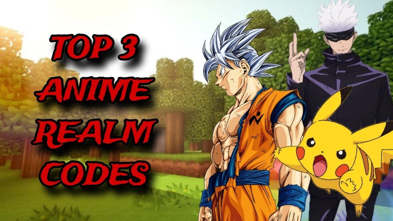 *2024* TOP 3 BEST ANIME REALM CODES FOR MINECRAFT BEDROCK EDITION! || 1 ...