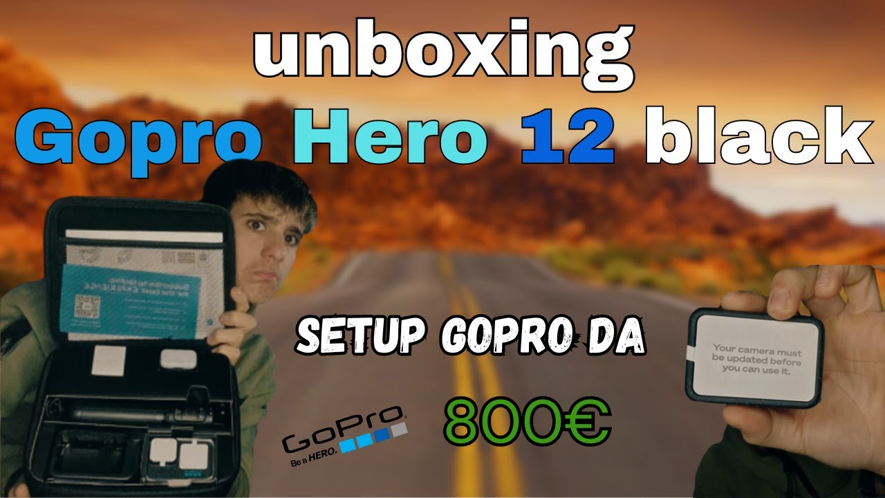 unboxing gopro hero 12 , setup video da 800€ - YouTube