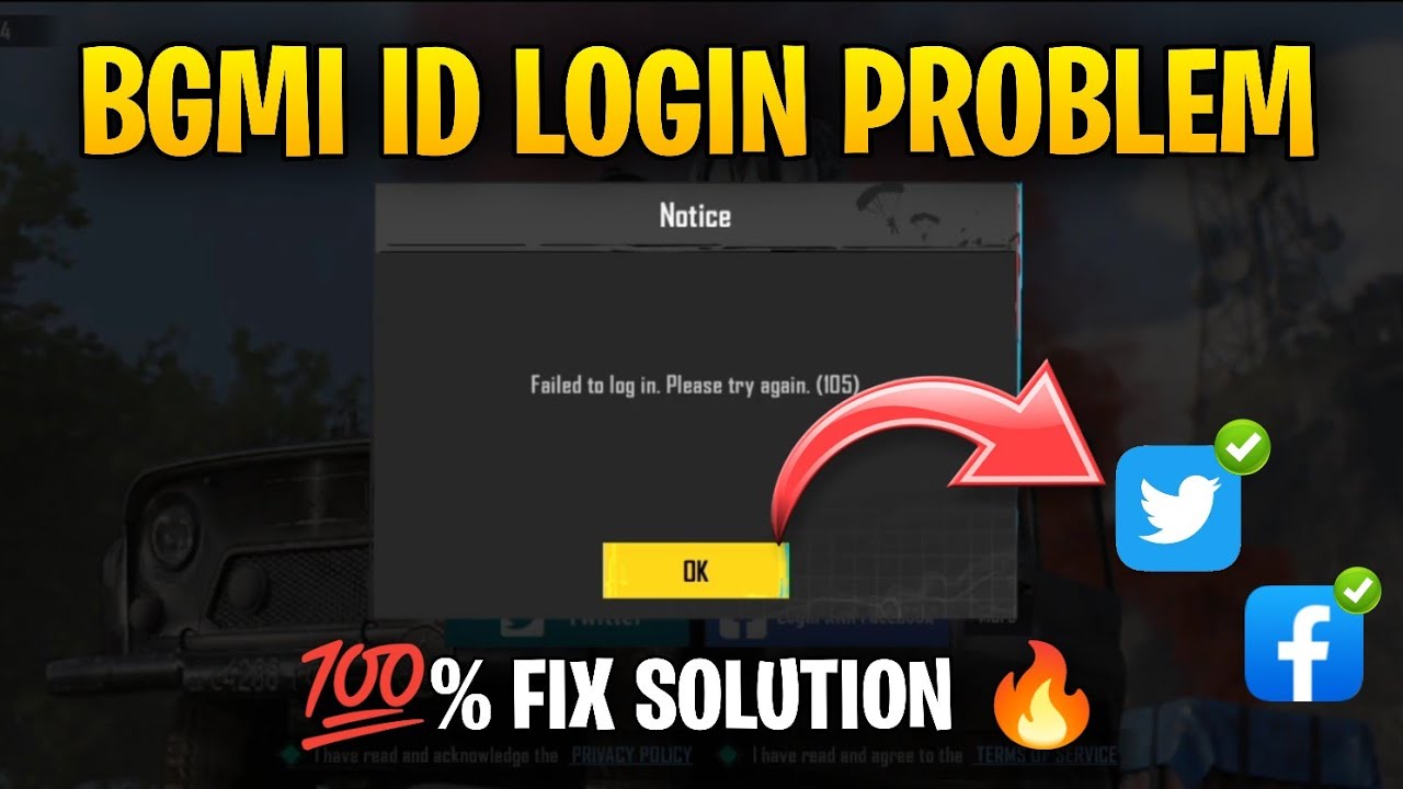 bgmi login problem today | bgmi not login problem | Failed to log in ...